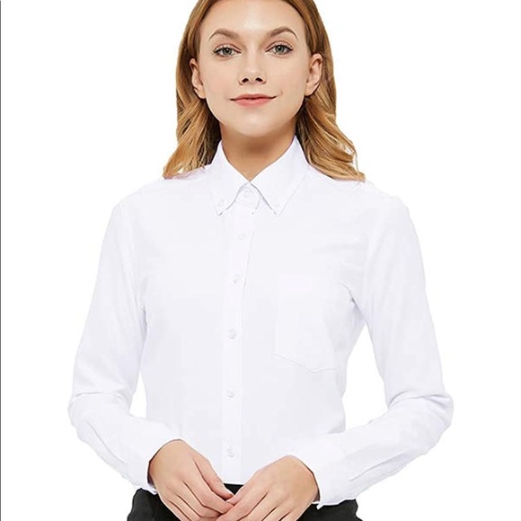 Tops | White Button Down Shirt | Poshmark